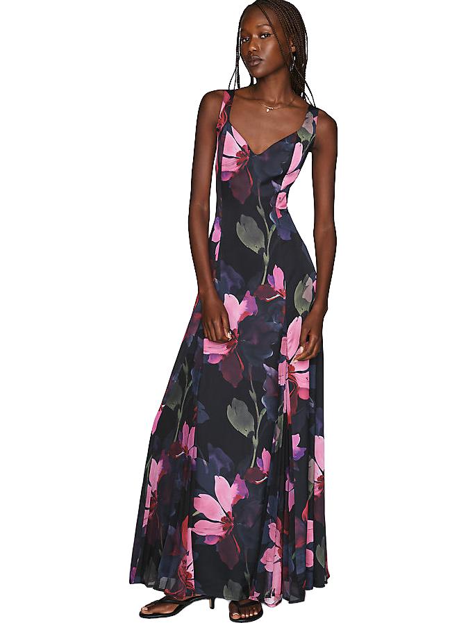 HUTCH Hutch Neamy Floral Print Maxi Dress